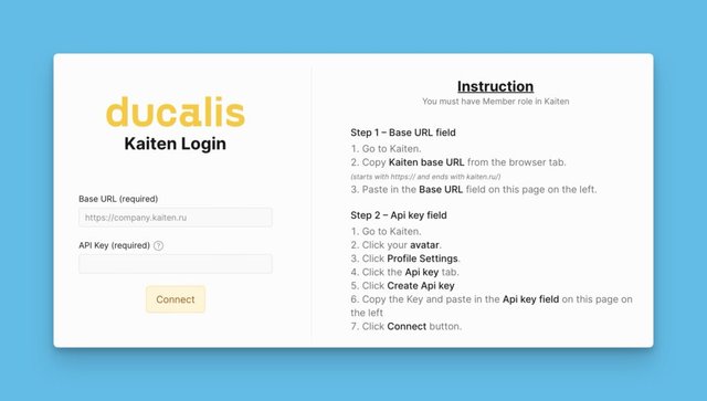Entegrasyon · Kaiten · Entegrasyonlar | Ducalis Help Center