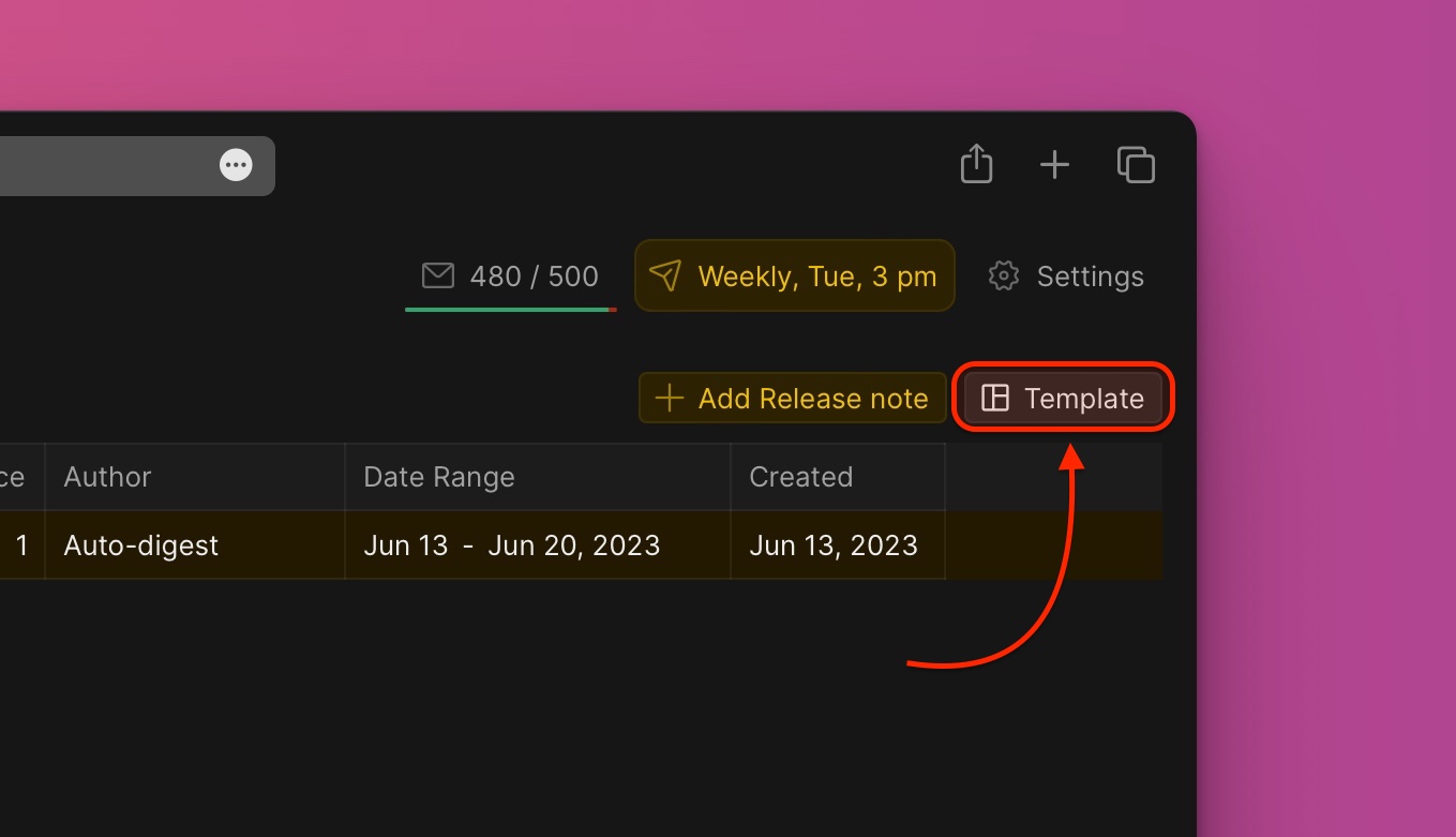 Release Notes Template - Ducalis.io