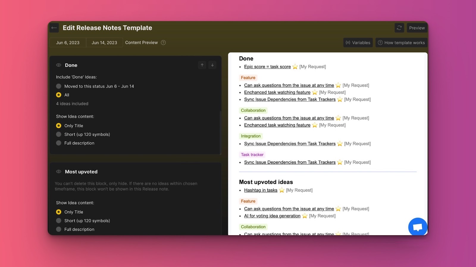 Release Notes Template - Ducalis.io